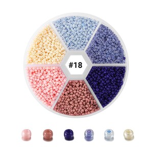 4800 Assorted Seed Beads, 2mm Glass Mixed Beads Kit, Jewelry Making Set ...