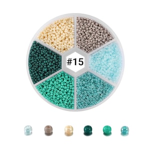 4800 Assorted Seed Beads, 2mm Glass Mixed Beads Kit, Jewelry Making Set ...
