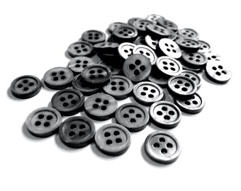 Grey Shell Buttons - Etsy