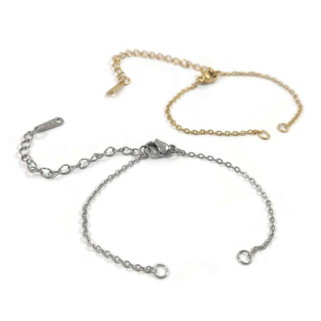 Dainty Cable Chain for Bracelet Making, Stainless Steel, Bulk Lot ...