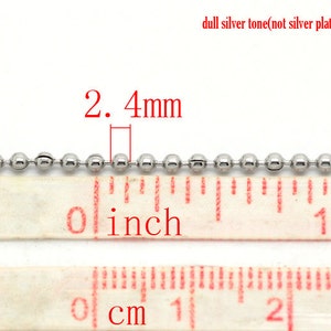Stainless Steel Ball Chain, Tarnish Free Necklace Making, Jewelry ...