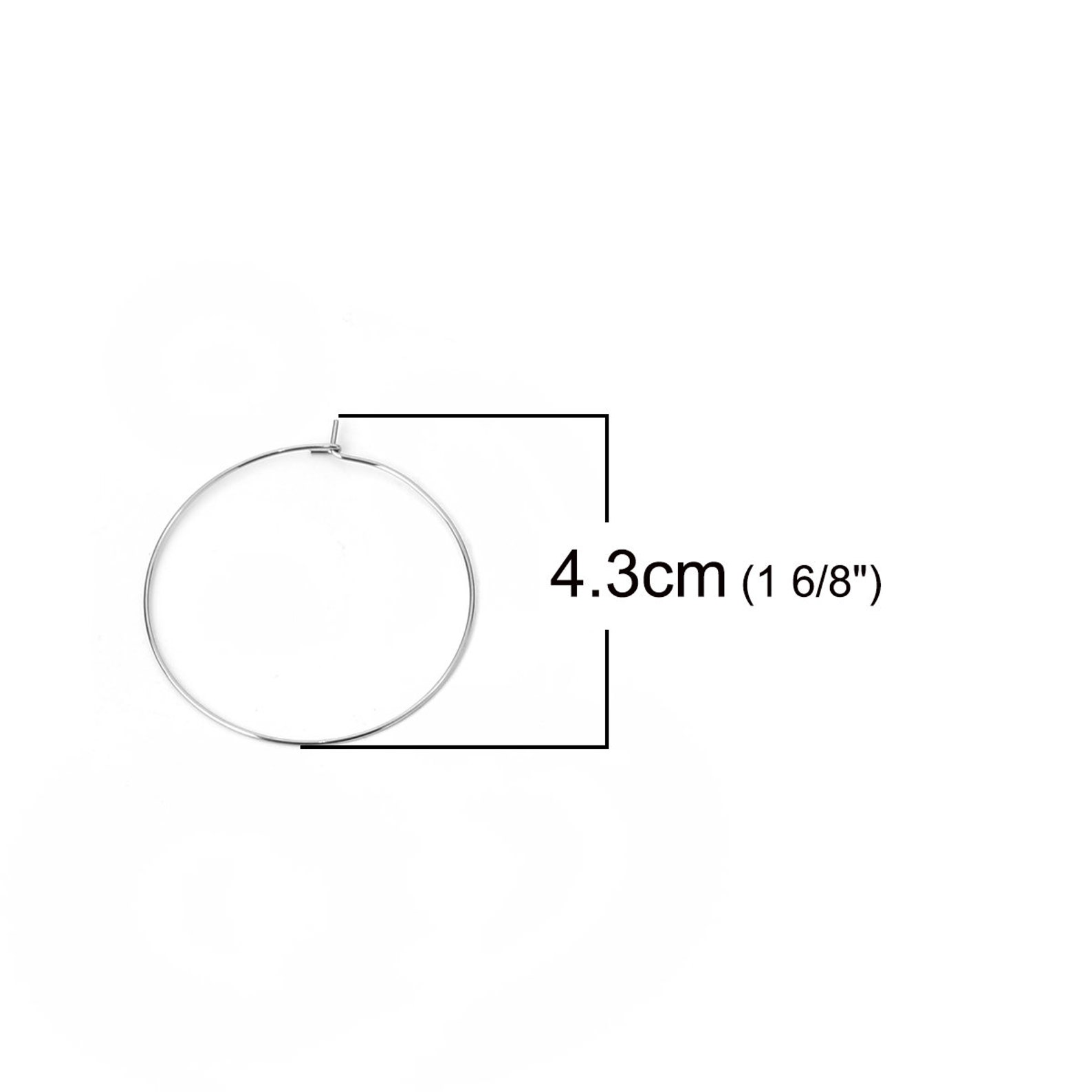 Stainless Steel Hoops 30pcs (15 Pairs) - 5 Size Available - Etsy