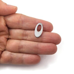 6 Stainless Steel Flat Oval Ring Link 20mm - Etsy