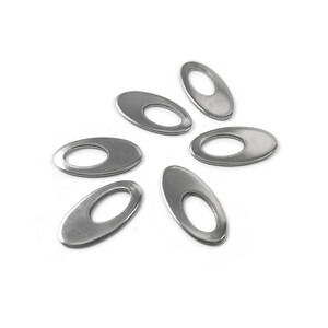 6 Stainless Steel Flat Oval Ring Link 20mm - Etsy