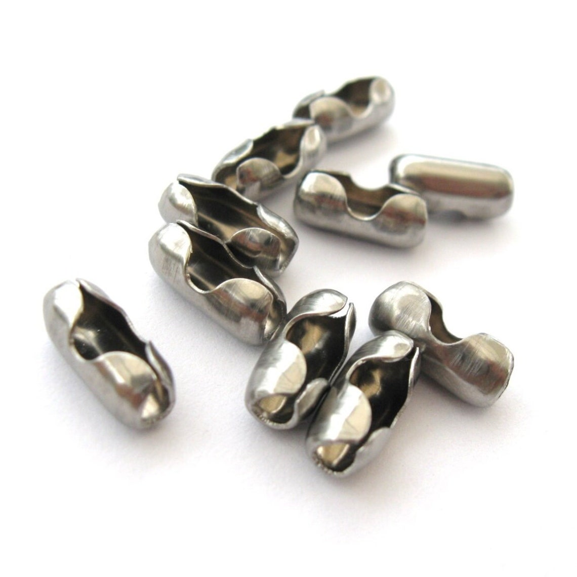 Stainless Steel Ball Chain Connector 4mm - Set of 10 Clasps - Etsy