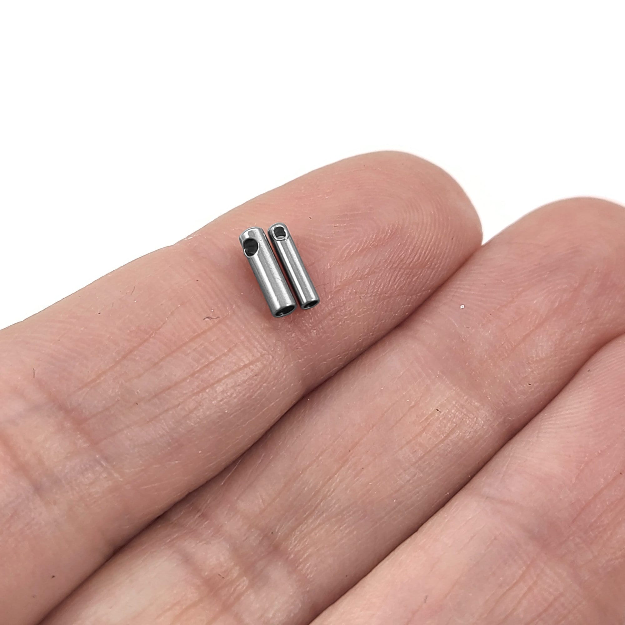 Stainless Steel Cord End Cap for 1mm and 1,5mm Cord, Gold or Silver ...