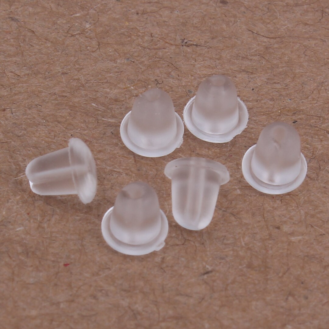 200 Silicone Barrel Bullet Style Ear Nut 5mm - Etsy