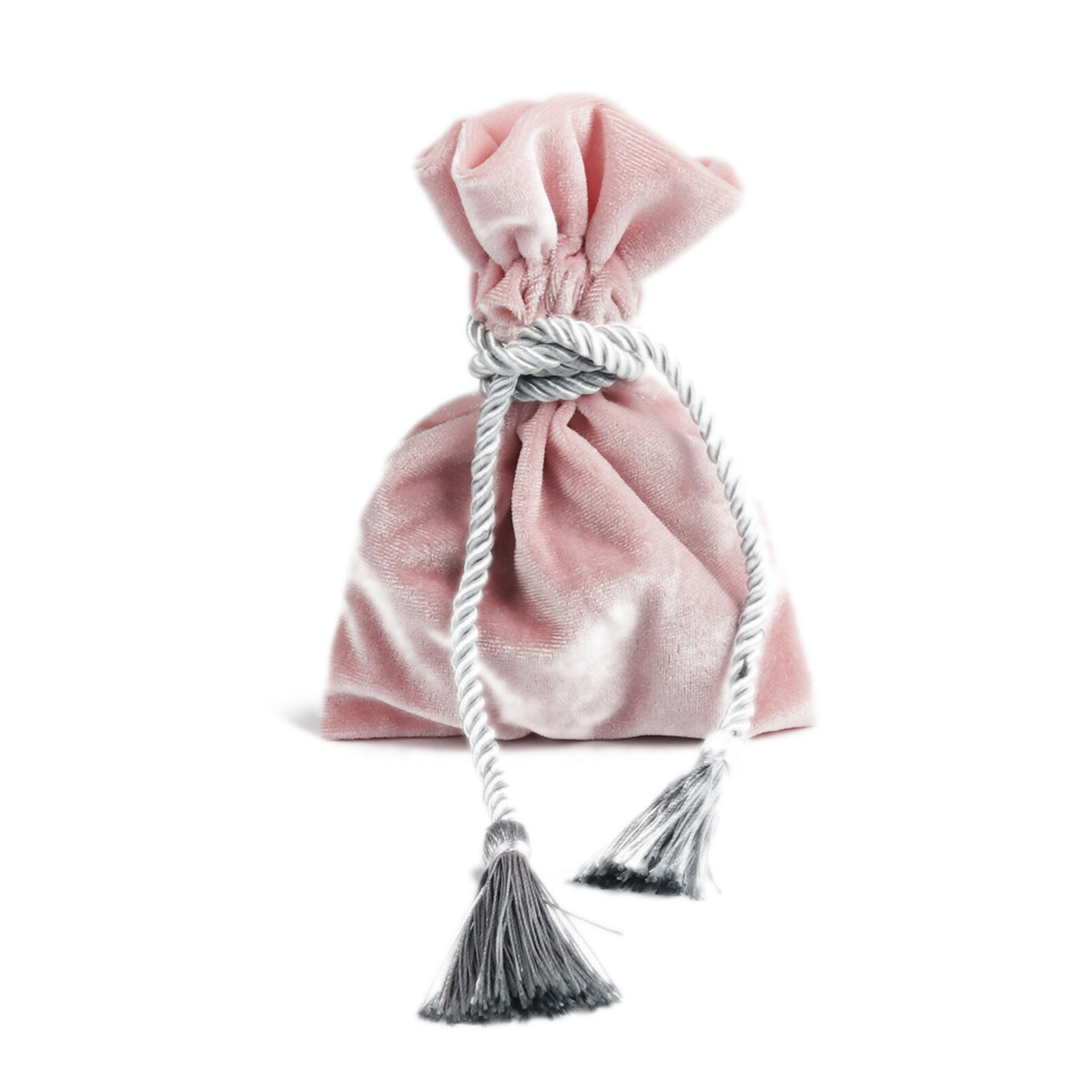 Pink Velvet Pouch Bag With Tassel Rope - Etsy