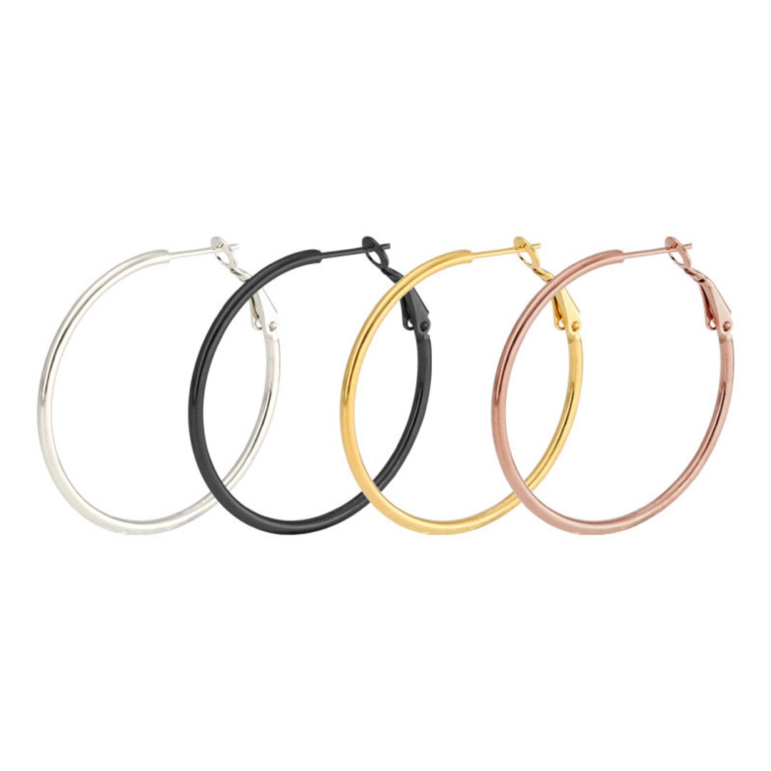 30mm Stainless Steel Hoops - Nickel Free, Lead Free and Cadmium Free ...