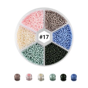 4800 Assorted Seed Beads, 2mm Glass Mixed Beads Kit, Jewelry Making Set ...