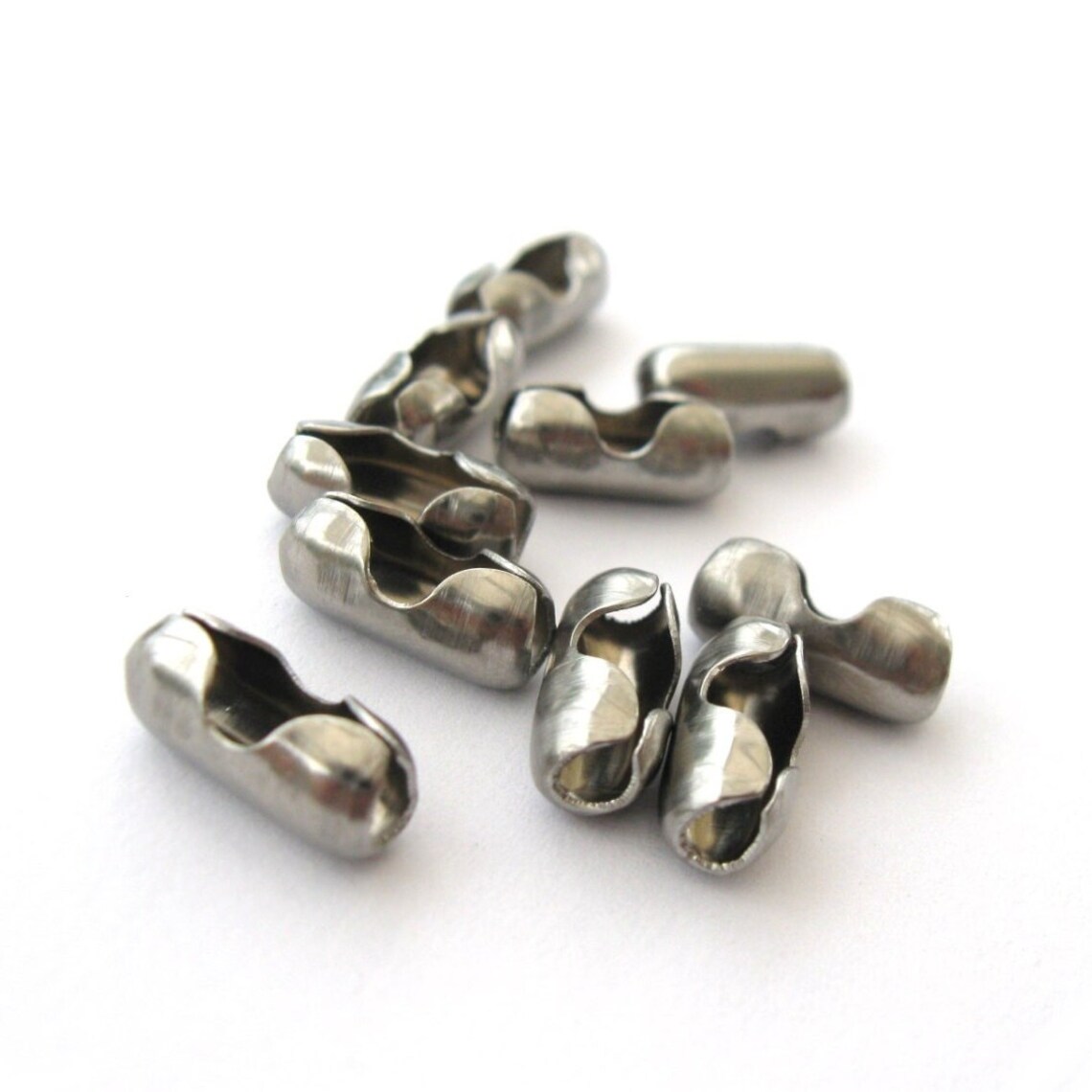 Stainless Steel Ball Chain Connector 4mm Set of 10 Clasps - Etsy