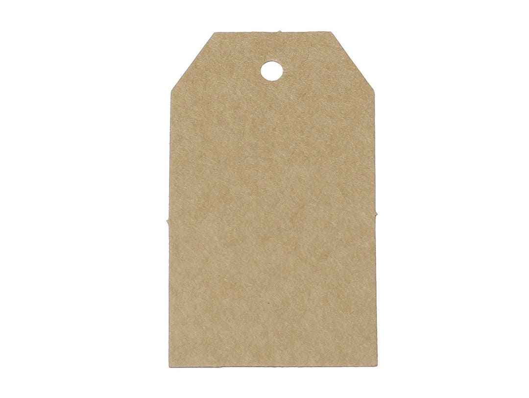 Polygon Rectangle Gift Tags Blank Kraft Paper Tags Set of 10 or 50 - Etsy