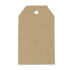 Polygon Rectangle Gift Tags - Blank Kraft Paper Tags - Set of 10 or 50 ...