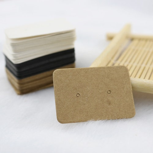 Kraft Paper Ear Studs Hang Tag Jewelry Display Card Earring - Etsy
