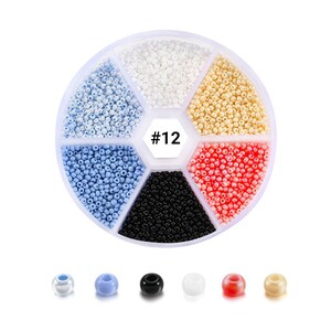 4800 Assorted Seed Beads, 2mm Glass Mixed Beads Kit, Jewelry Making Set ...