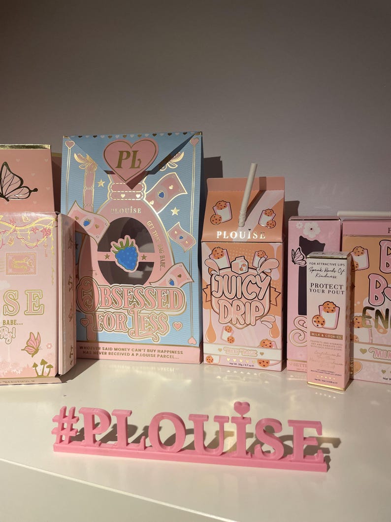 3D Printed Pink Plouise Sign (18cm) - Etsy UK