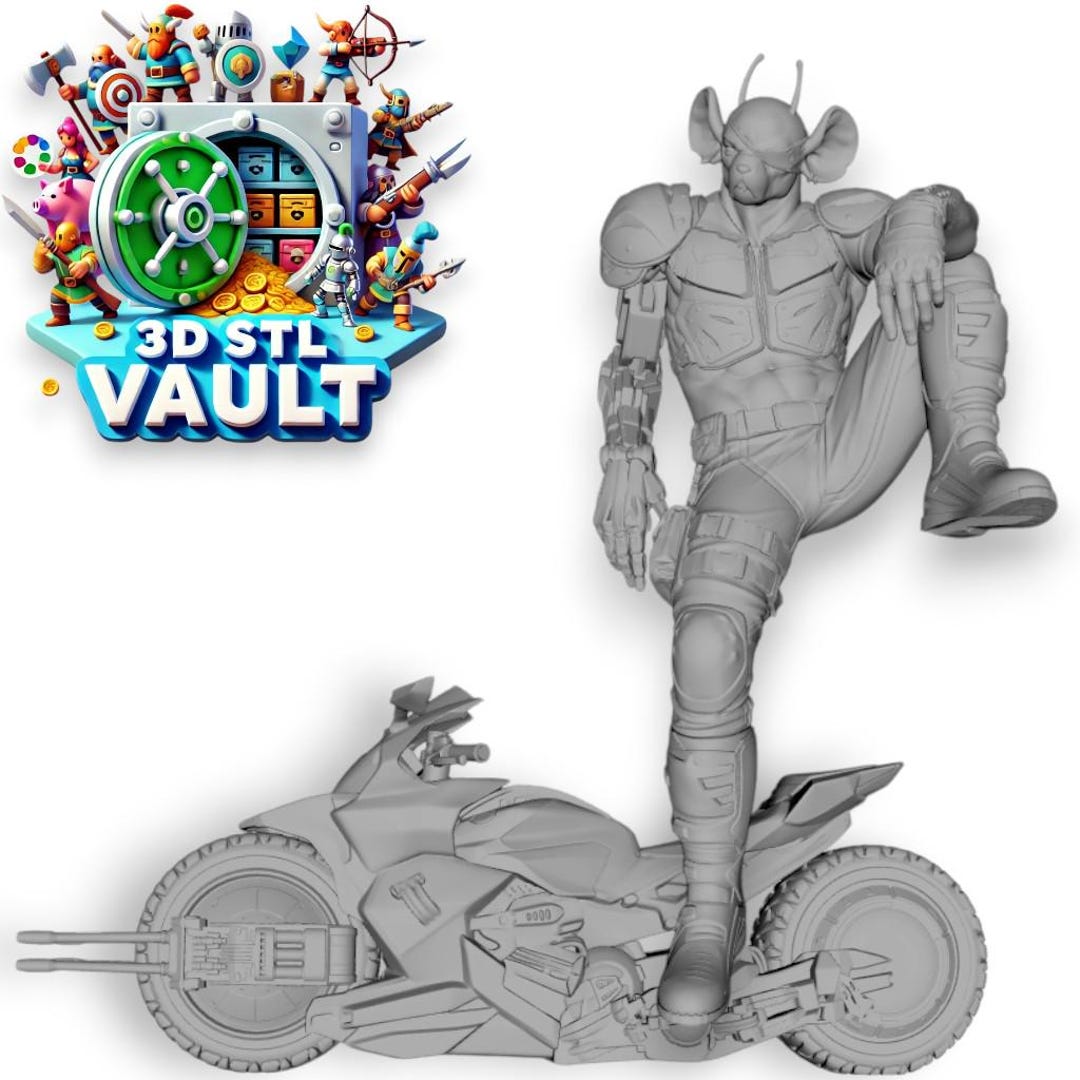 Biker Mice Modo STL File High Quality 3D Printer Resin SLA - Etsy