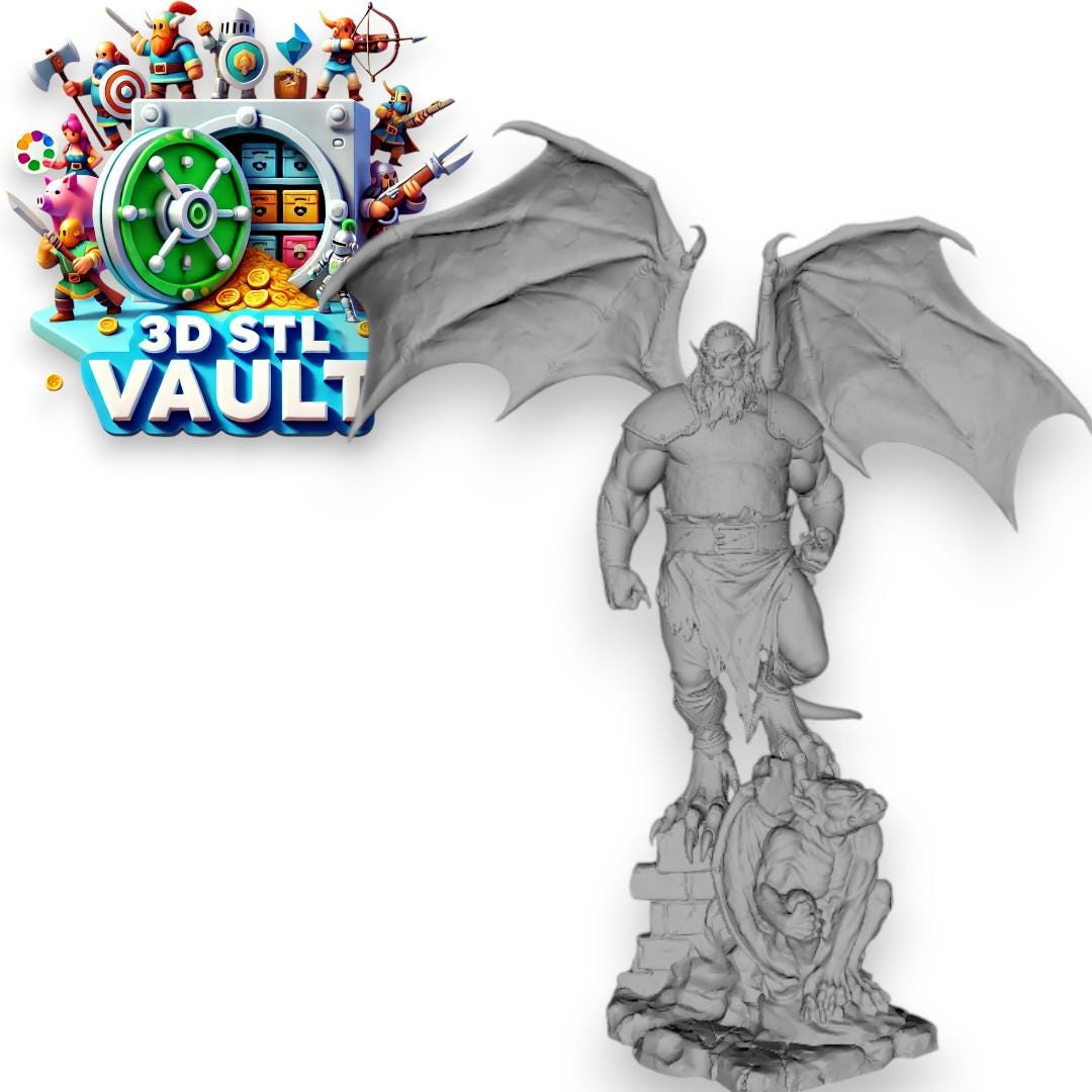 Hudson Gargoyles STL, Manhattan Clan Elder 3D Print File, 90s Cartoon ...