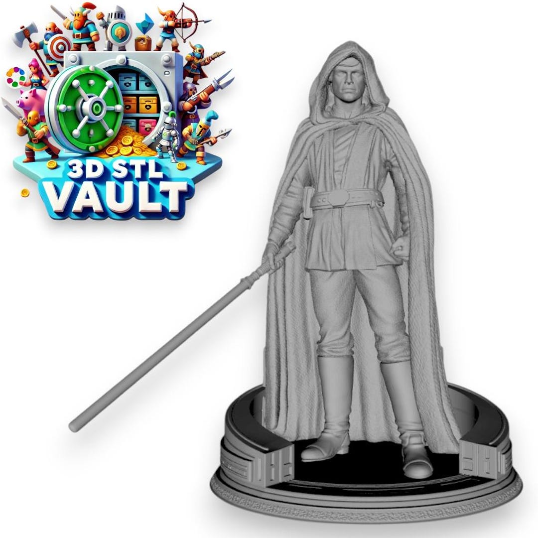 Starwars Luke Statue STL File High Quality 3D Printer Resin SLA - Etsy