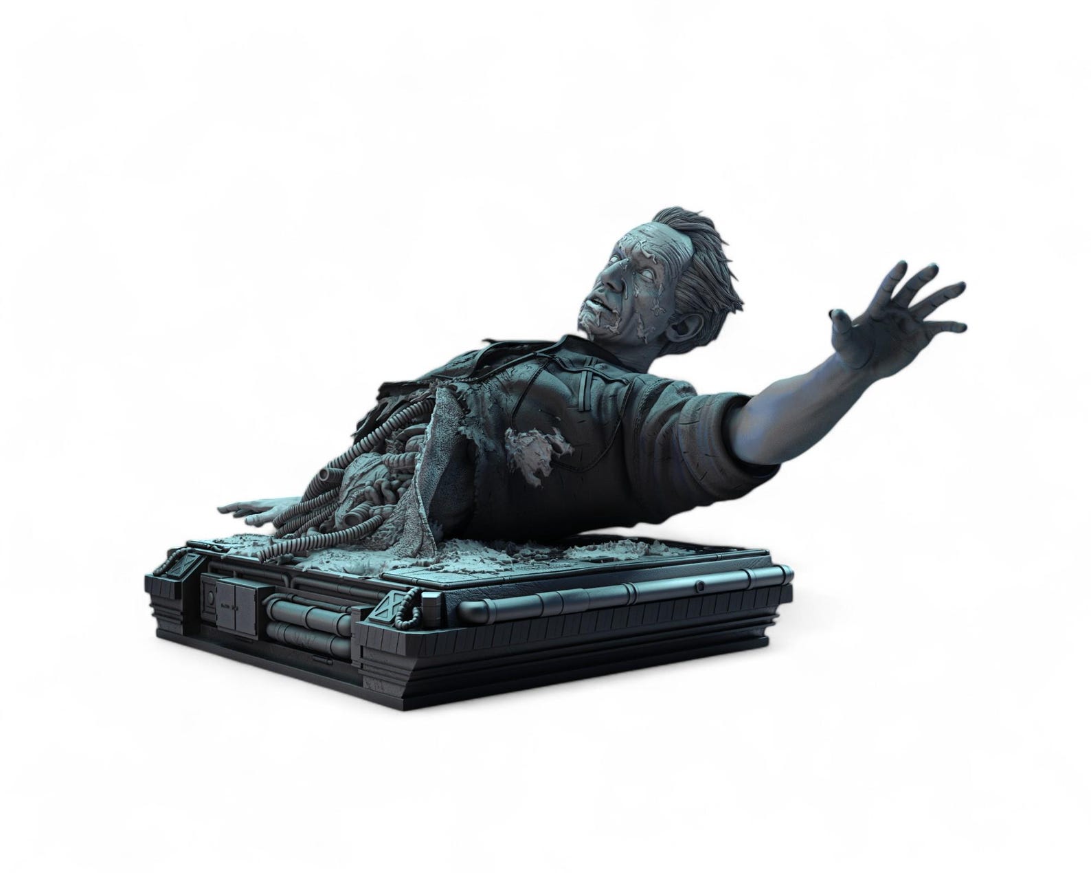 Alien Bishop Bust STL File | High Detail Sci-fi Statue 3D Print Model ...