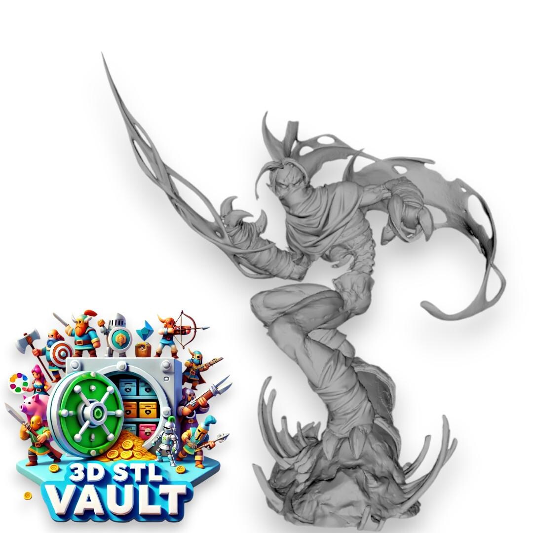 Raziel Soul Reaver STL File Bundle – Legacy of Kain 3D Print Model ...