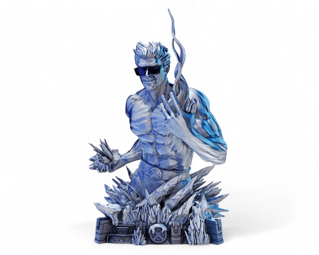 Xmen Iceman Bust STL File High Quality 3D Printer Resin SLA - Etsy