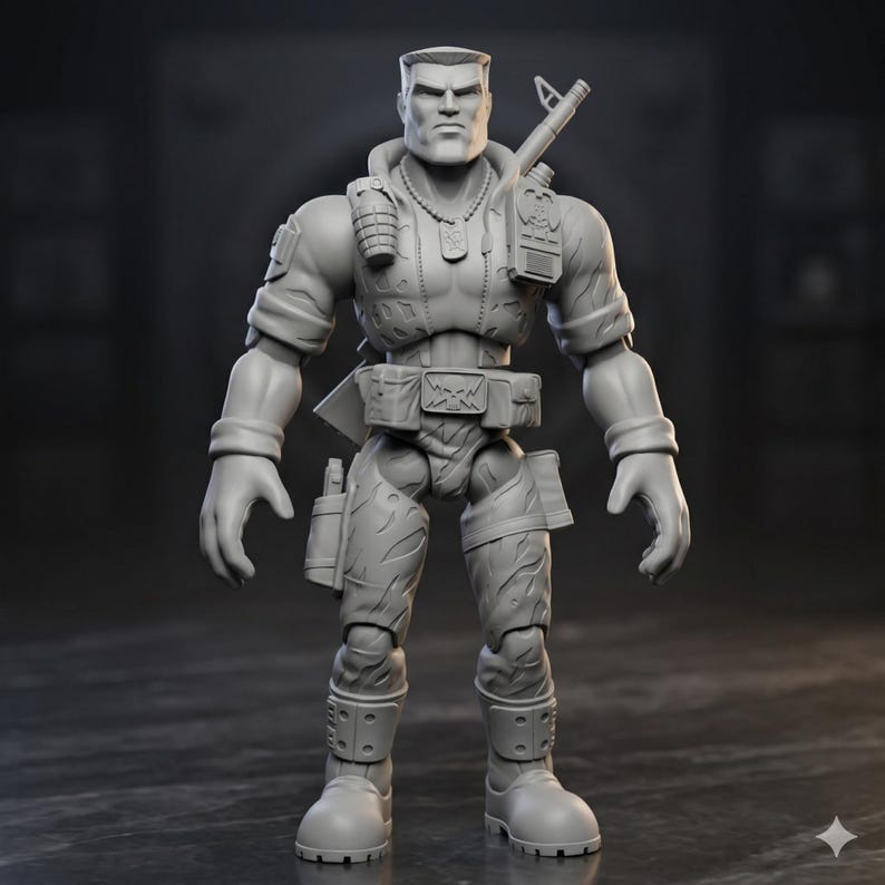 Major Chip Hazard Small Soldiers Action Figure STL, Commando Elite ...