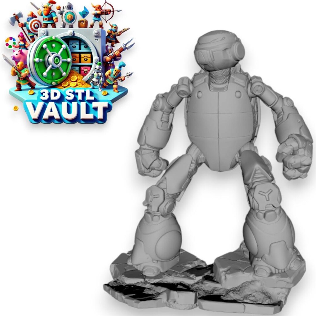 Metal Head Turtle /resin STL File Bundle for 3D Printer and FDM STL ...