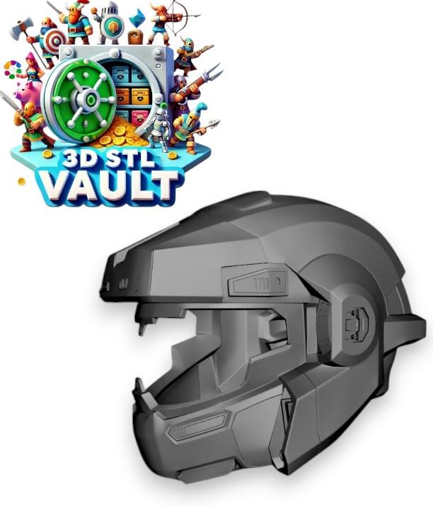 Halo Grenadier Helmet 3D STL Files, Detailed Design and High Quality - Etsy