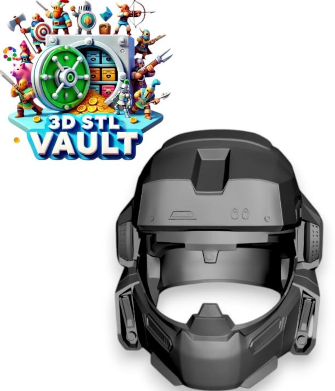 Halo Grenadier Helmet 3D STL Files, Detailed Design and High Quality - Etsy