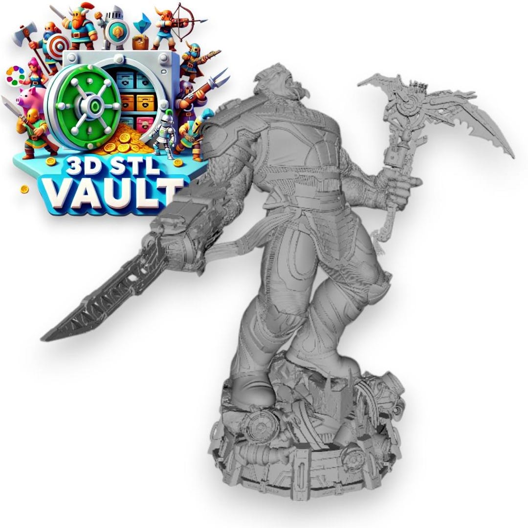 Cull Obsidian Black Order Statue STL File High Quality 3D Printer Resin ...