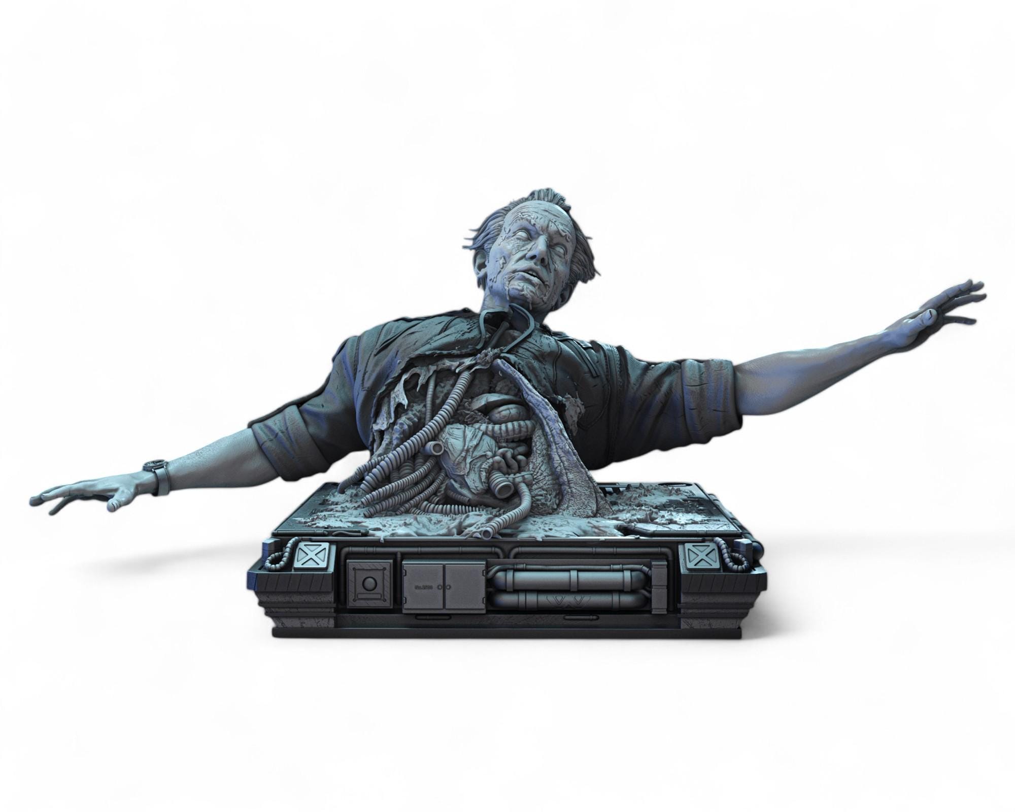 Alien Bishop Bust STL File | High Detail Sci-fi Statue 3D Print Model ...