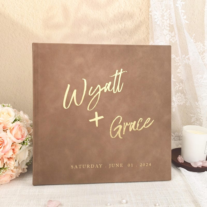 Leather Guest Book - Etsy