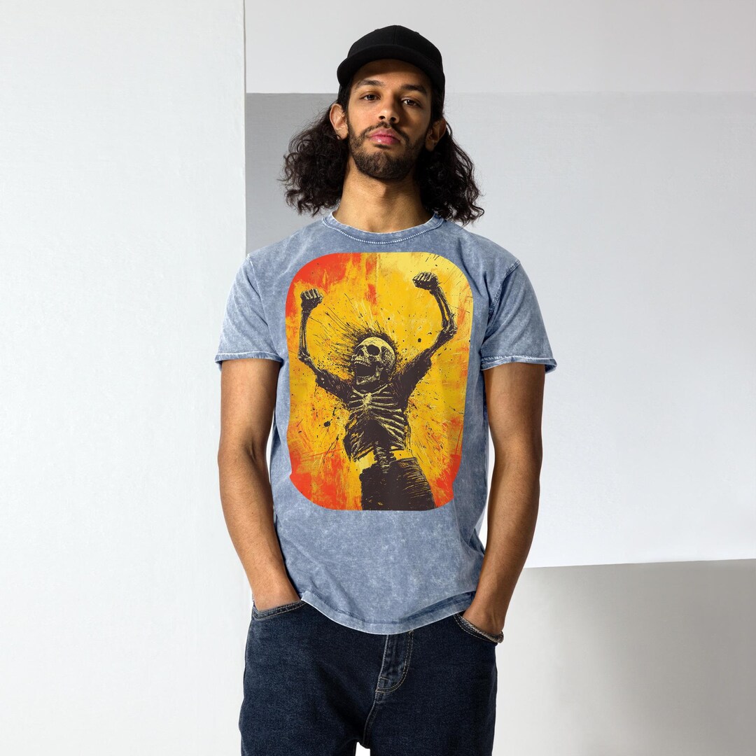 Halloween Tshirt Costume Skeleton Ghost Face Skull Cotton, Goths Men ...