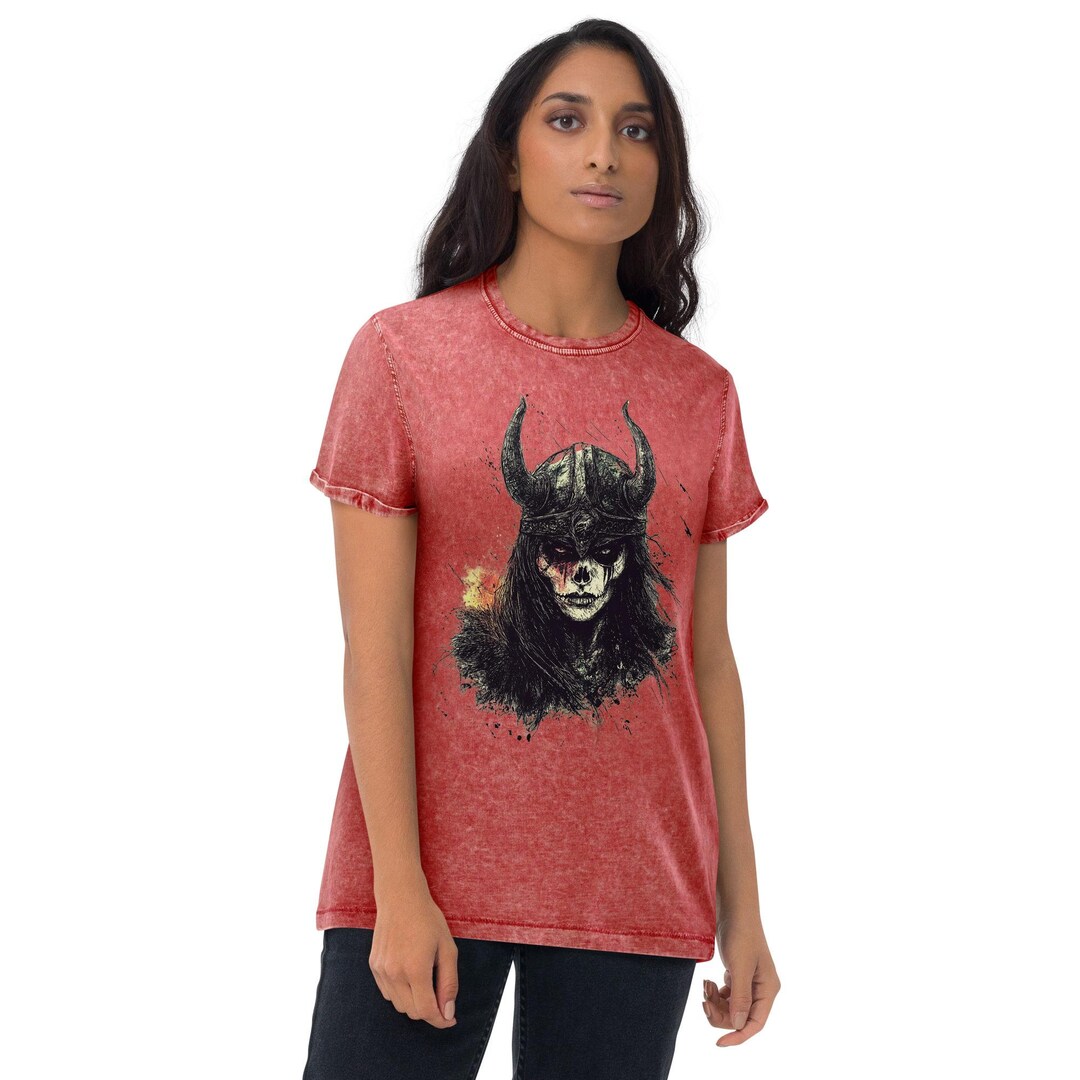 Norse Viking Thor Odin Skull Skeleton Lovers Gift Tee for Him Her ...