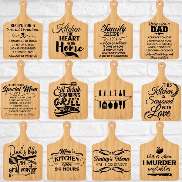 Cutting Board Quotes Bundle 80+ PNG, Funny Cutting Board PNG, Chopping ...