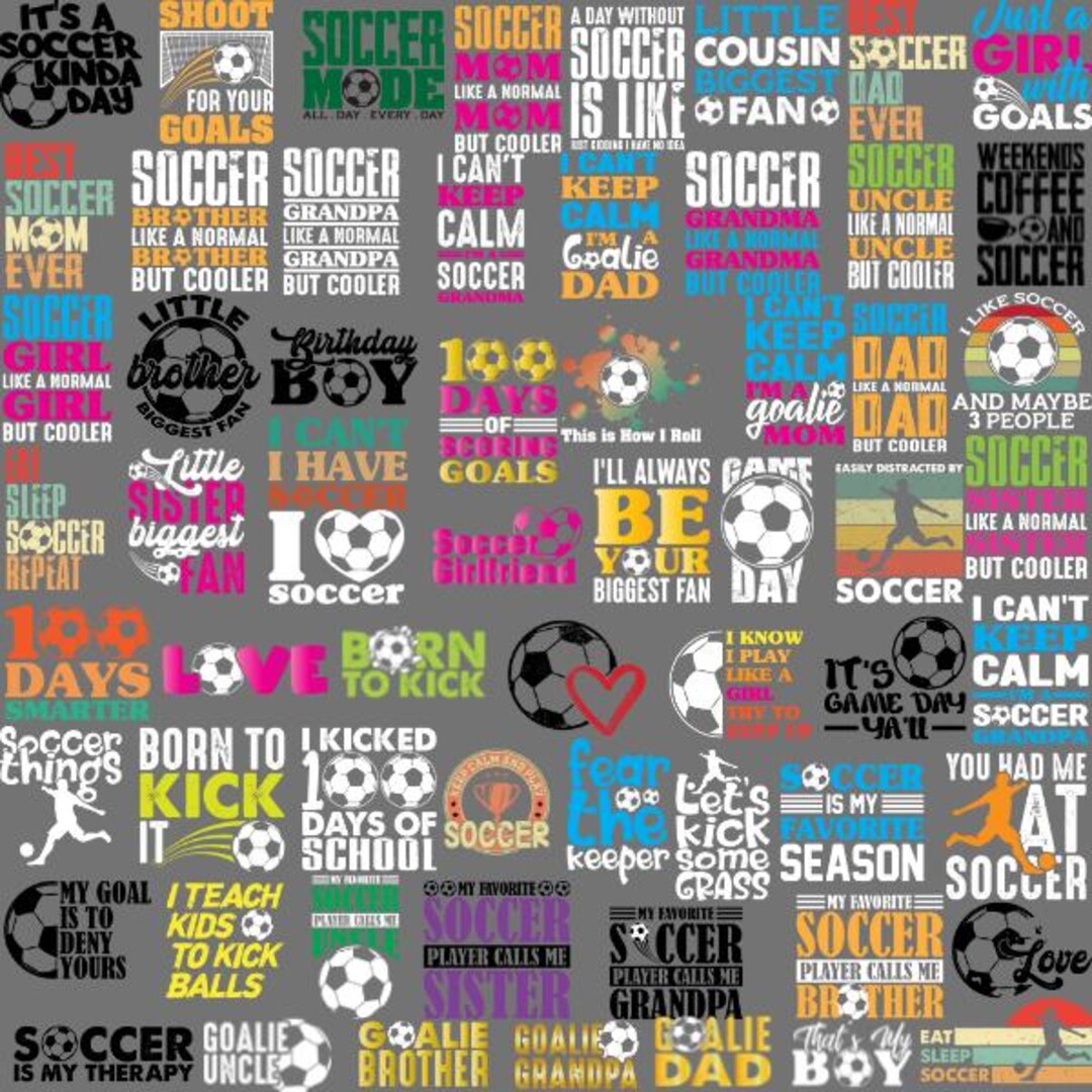 150+ Soccer Digital Bundle, Football Player, Png Bundle, Sport Lover ...