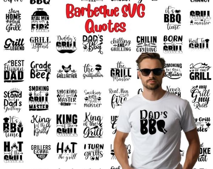 Barbecue Quotes Svgs , Grill SVG Bundle , BBQ Sublimation, Grilling ...