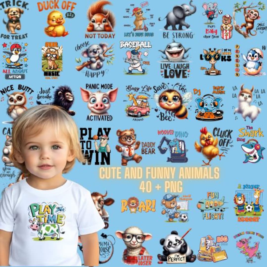 Cute and Funny Animals Clipart, Cute Animals PNG, Funny Animals PNG ...