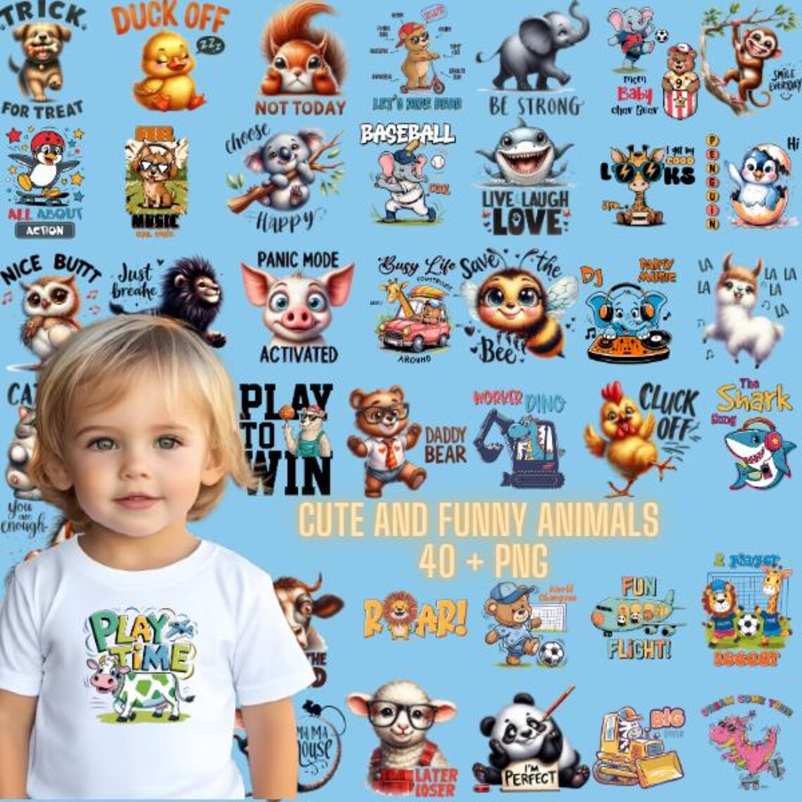 Cute and Funny Animals Clipart, Cute Animals PNG, Funny Animals PNG ...