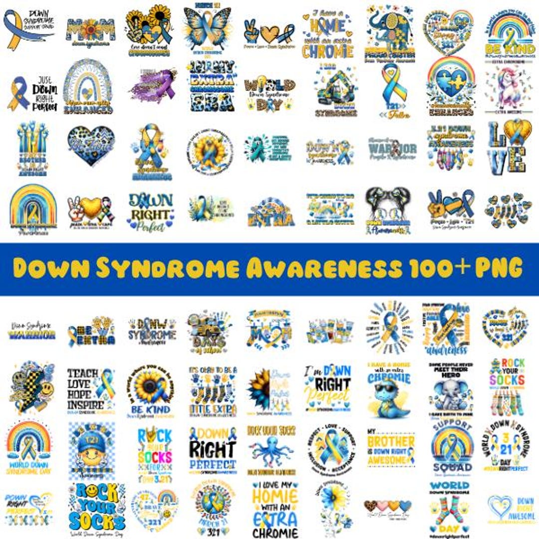 Down Syndrome Awareness 100+ Pngs, Printable , Down Awareness, Down ...