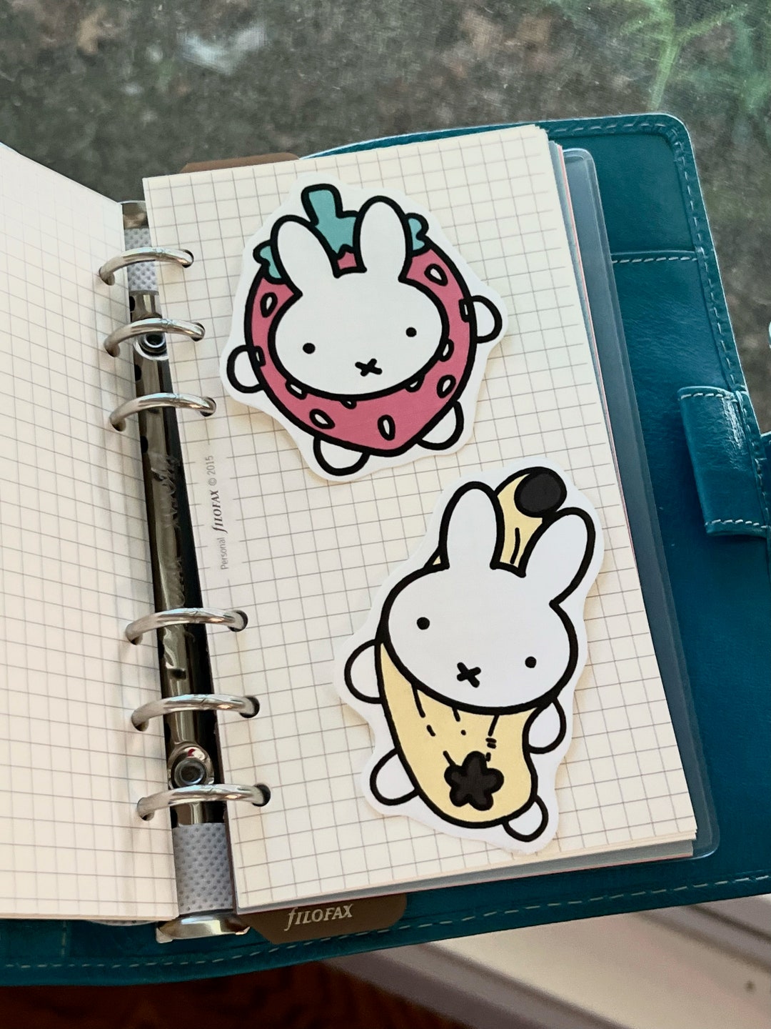 Kawaii Miffy Banana Strawberry Silly Tiktok Meme Stickers Glossy ...