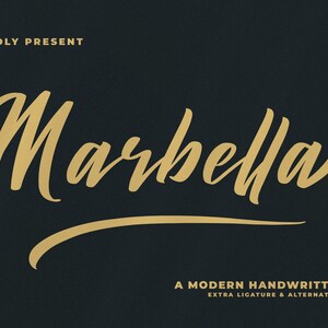 Marbella - A Modern Handwritten Font - Etsy