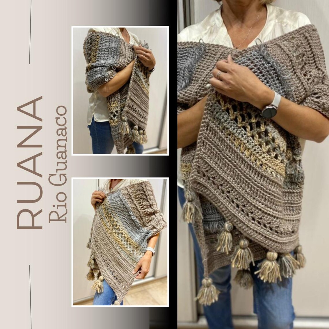 Guanaco River Ruana Weaving Guide - Etsy