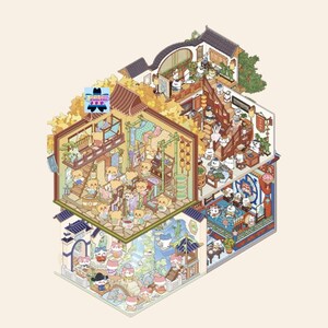 20 Mini-designed 3D Isometric Kawaii Landscaping Sticker Scenes ...