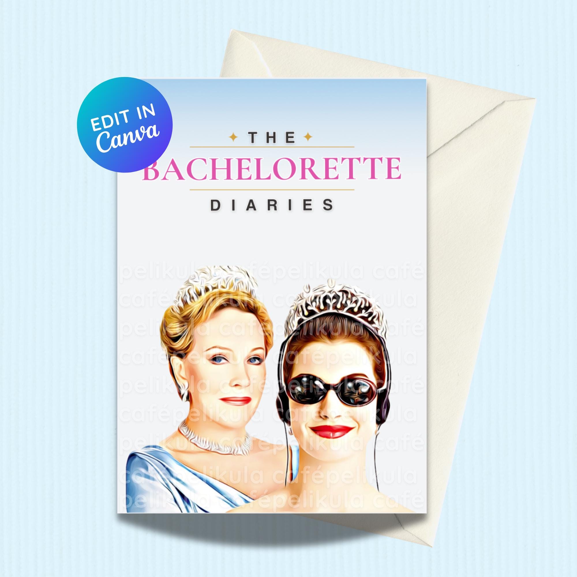 Princess Diaries Bachelorette Invitation | Printable Bridal Shower ...
