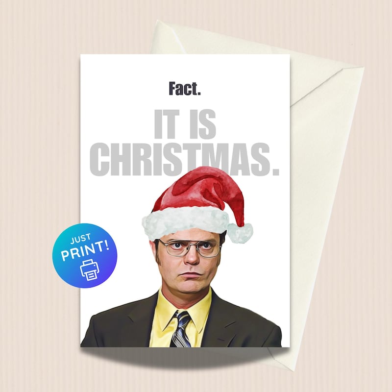 The Office Christmas Card - Etsy