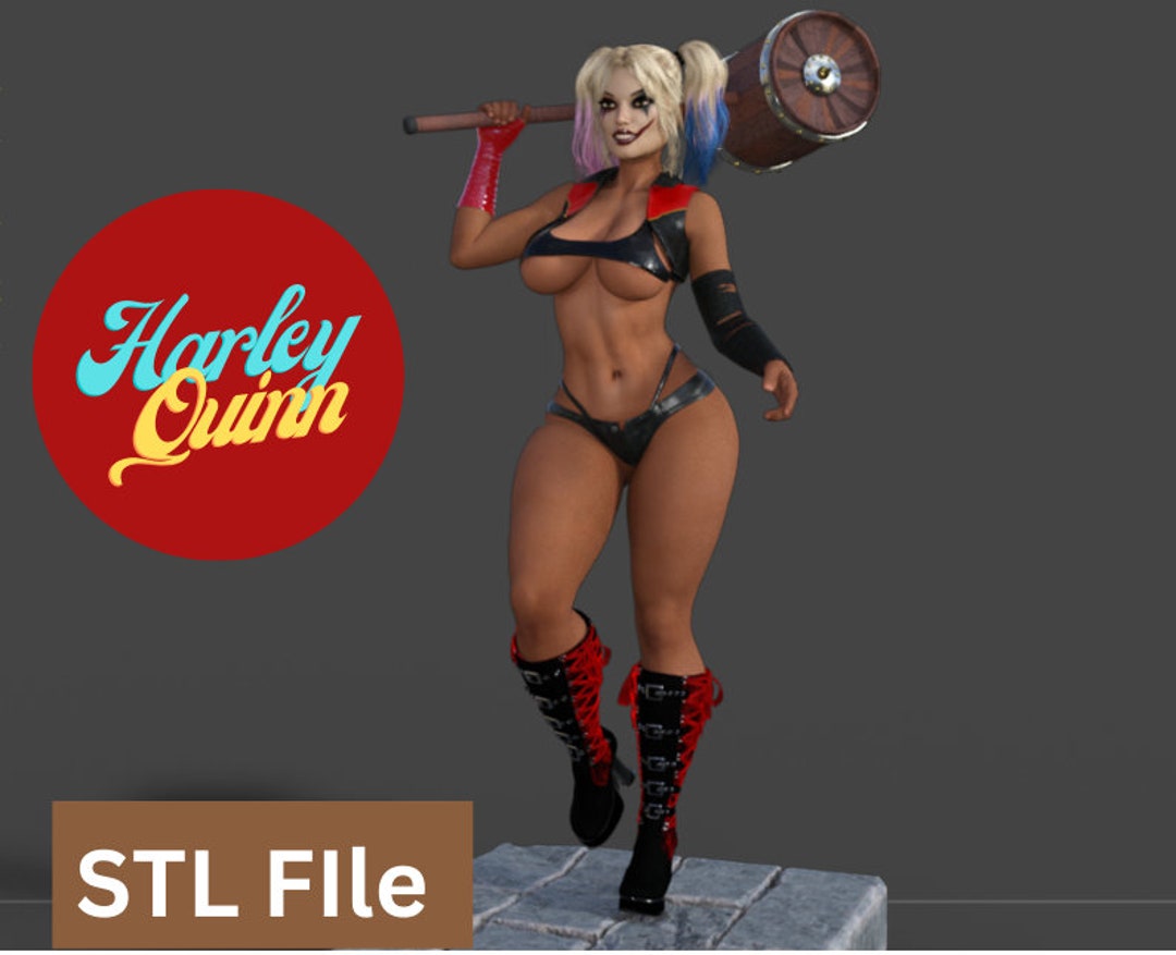 Harley Quinn Stl File Harley Quinn Best 3d Print Model Etsy