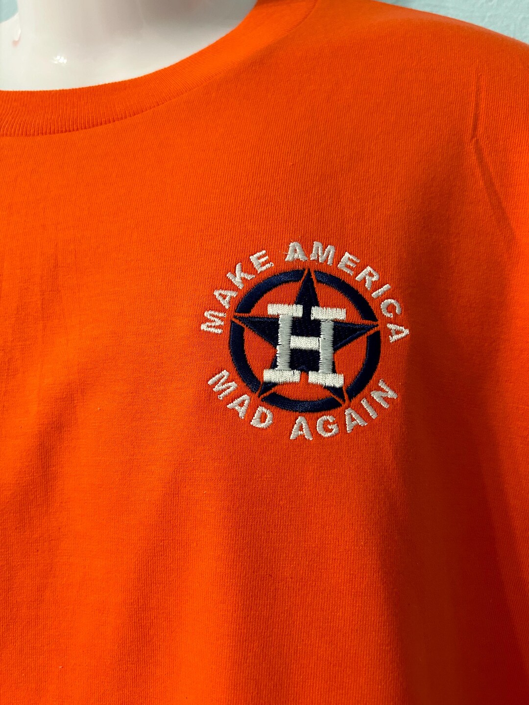 Houston Astros "make America Mad Again" Embroidered T-shirt - Etsy