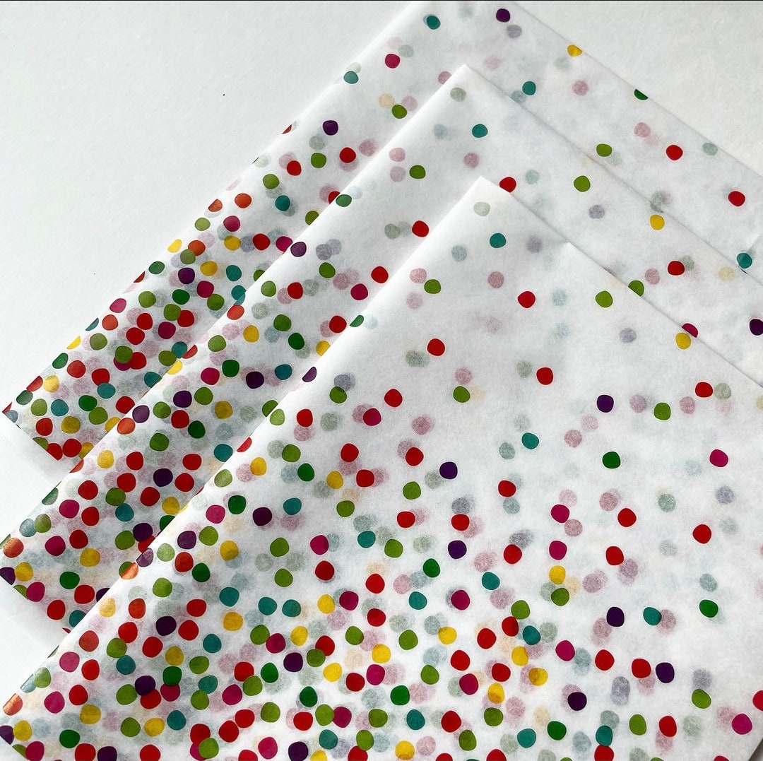 CONFETTI 200 in Stock Tissue Sheets Gift Present Wrapping Craft Supply ...